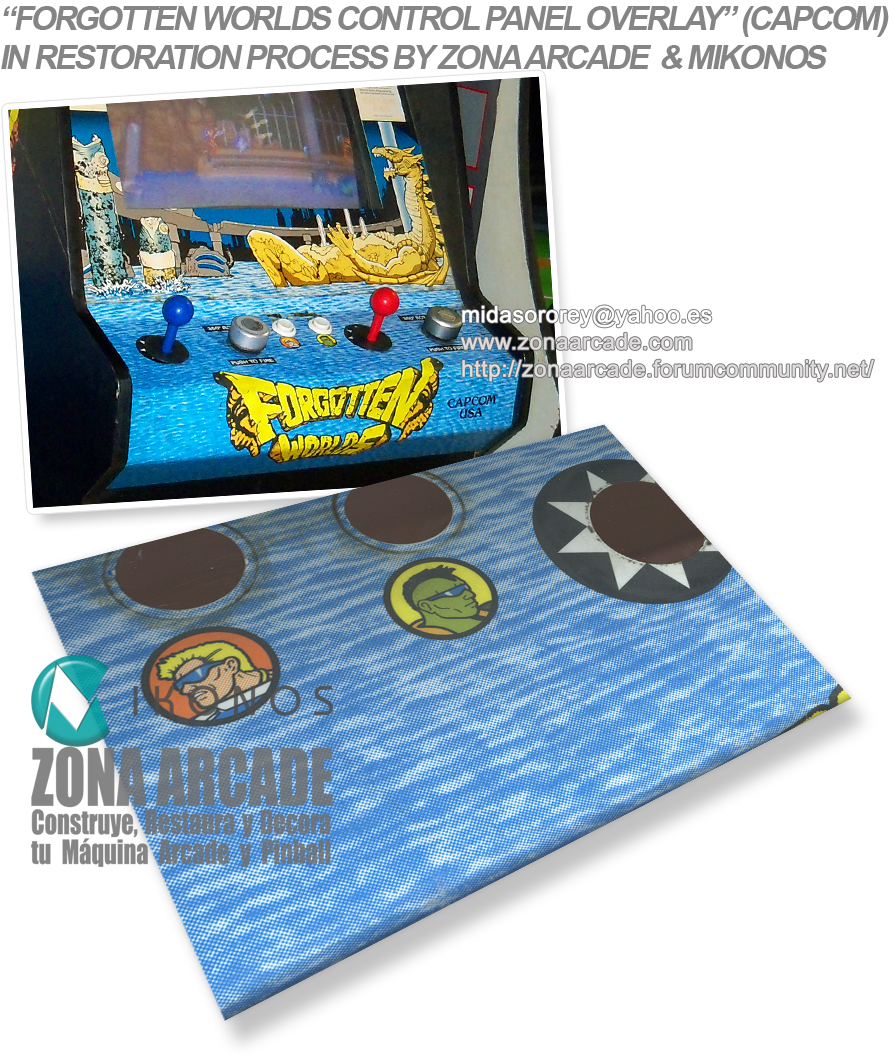 MEGABOMBAZO: We got "FORGOTTEN WORLDS CONTROL PANEL OVERLAY" (CAPCOM) for to restore in Zona ...